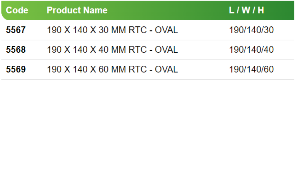 RECTANGULAR CONTAINERS - Oracle Group - Nation's Leader And Global Player